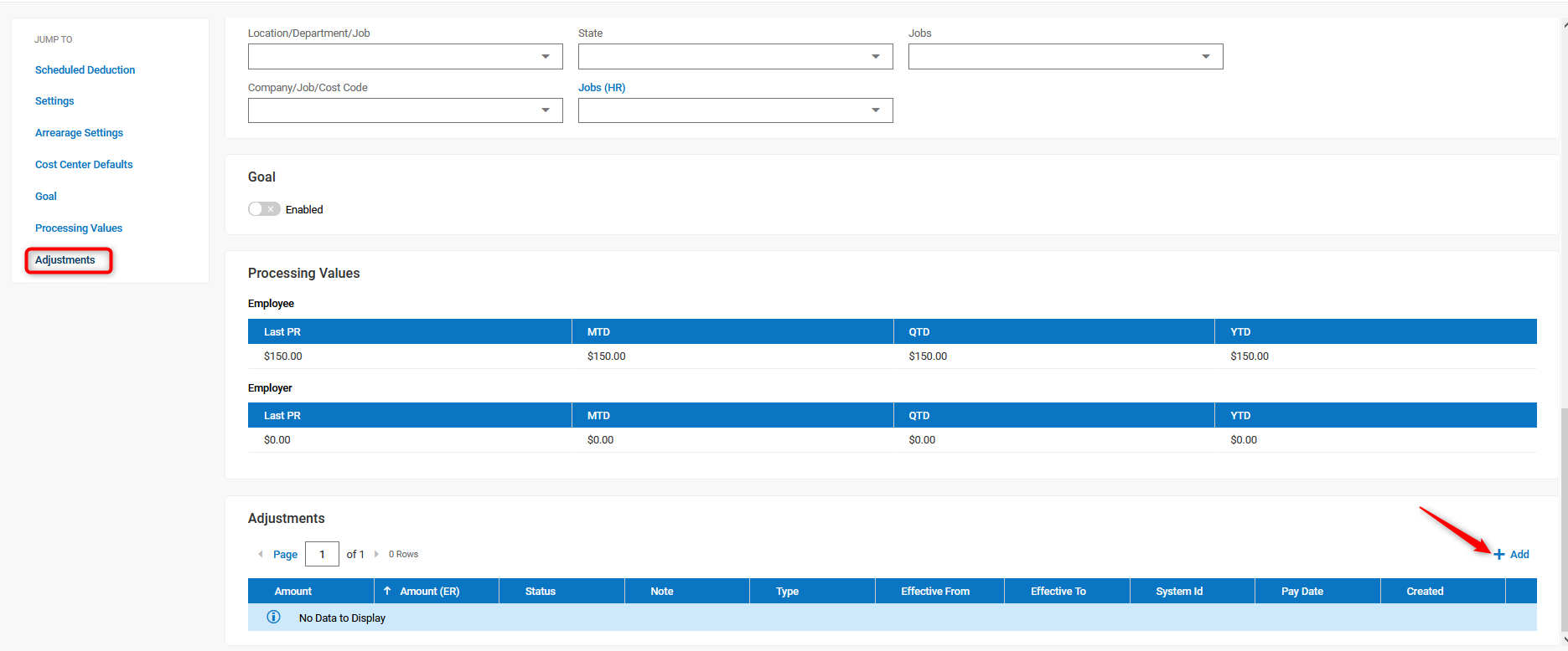 UKG - Payroll - Adding Scheduled Arrearage Deduction Adjustments ...