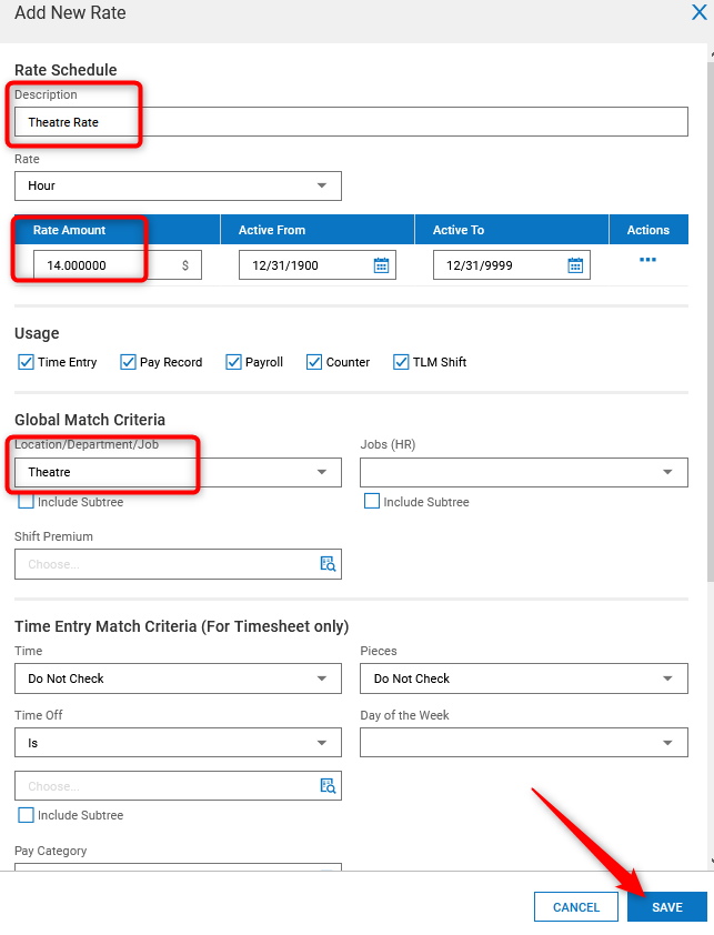 Creating Global & Personal Rate Tables (New UI) – Inova Payroll