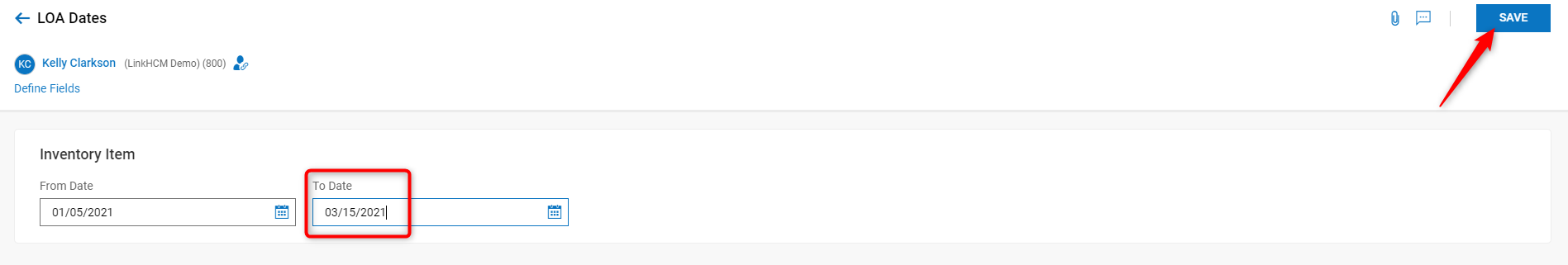 LOA Maintenance Guide (Track Arrearage) (New UI) – Inova Payroll