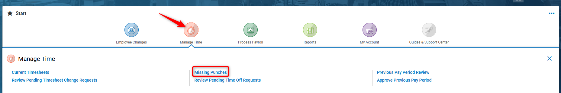 Review Missing Punches (New UI) – Inova Payroll