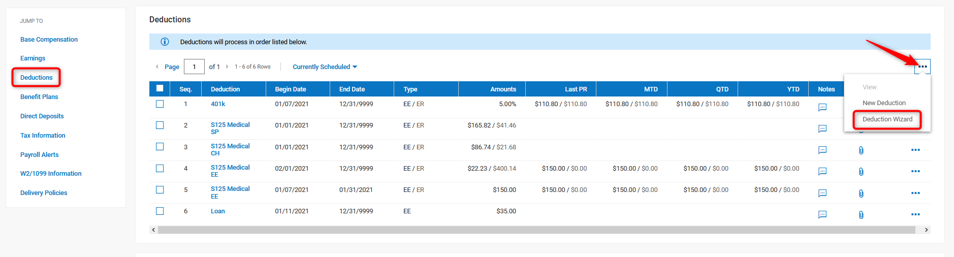 Deduction Wizard (New UI) – Inova Payroll