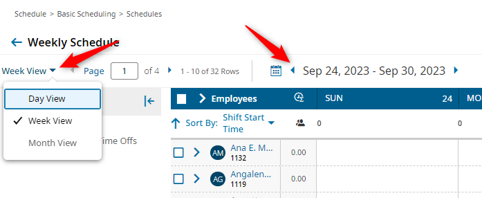 Editing/Creating Weekly Schedules (New UI) – Inova Payroll