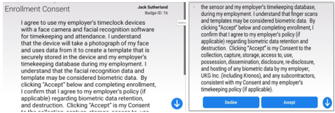 Intouch DX User Guide Facial Recognition – Inova Payroll