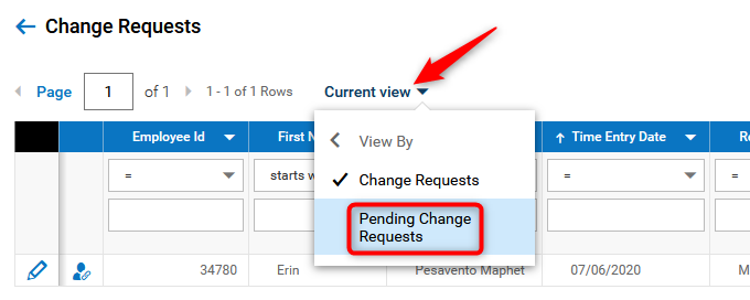 Review Timesheet Change Requests (New UI) – Inova Payroll