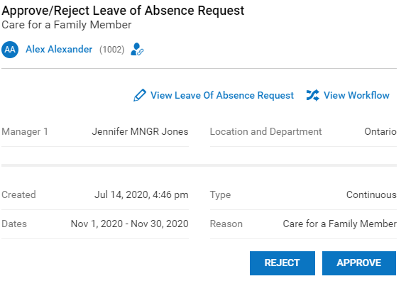 Leave of Absence Admin Guide - w/ Workflows - New UI – Inova Payroll