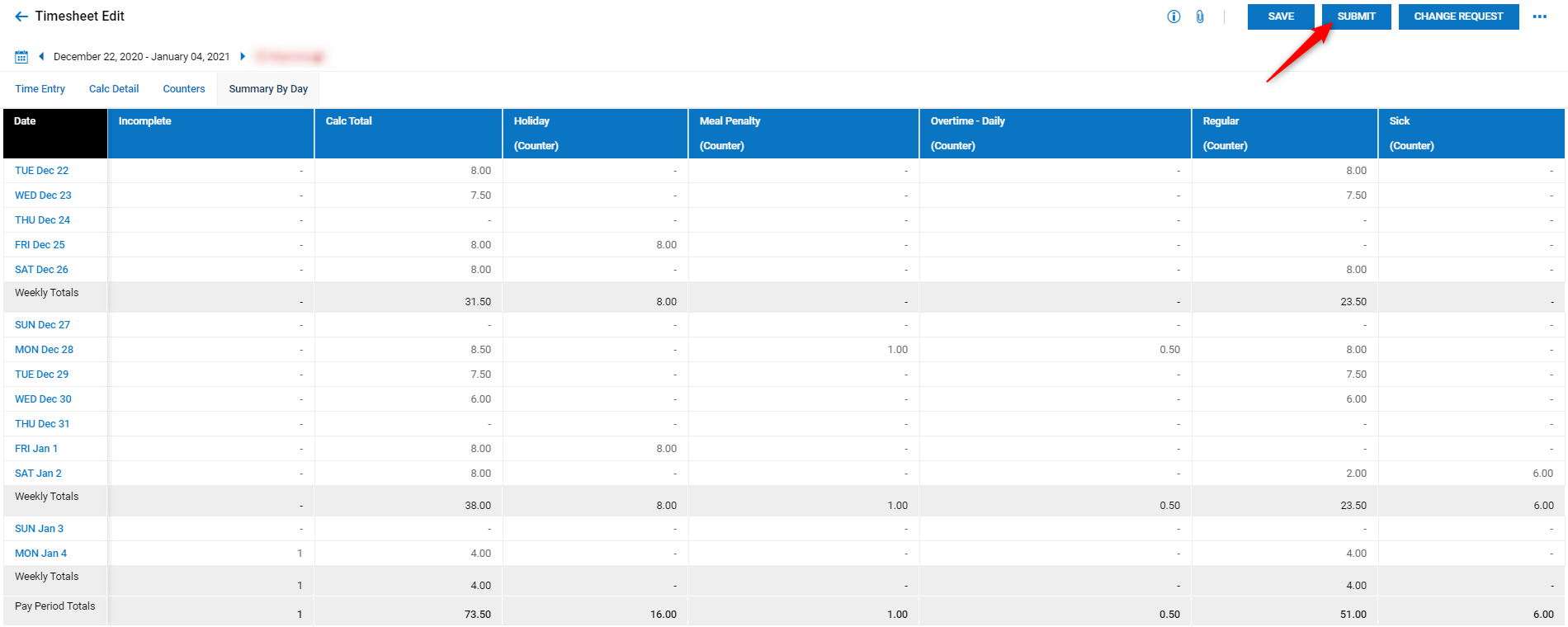 Employees Submitting Timesheet (New UI) – Inova Payroll