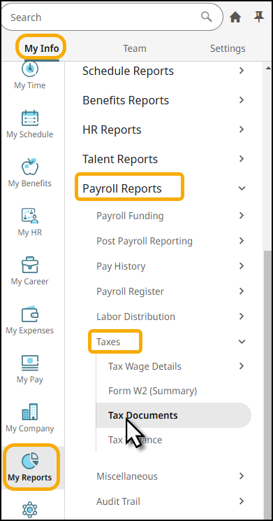 UKG Accessing Quarterly Tax Packets & W2C – Inova Payroll