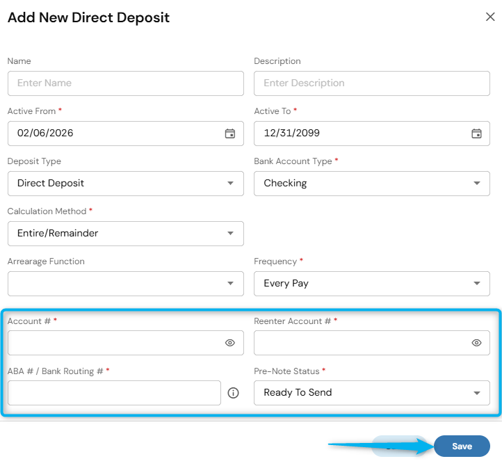 UKG Adding New or Updating Existing Direct Deposit Accounts – Inova Payroll