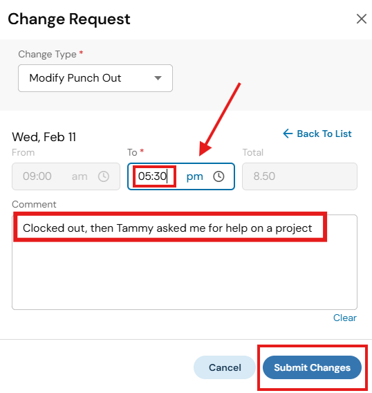 UKG TLM ESS Submitting Timesheet Change Requests – Inova Payroll