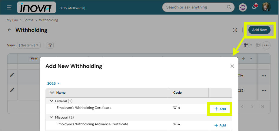UKG Employee Submitting Tax Updates – Inova Payroll