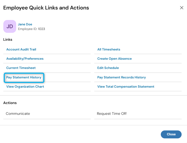 UKG Payroll Viewing Employee Pay Statement History – Inova Payroll