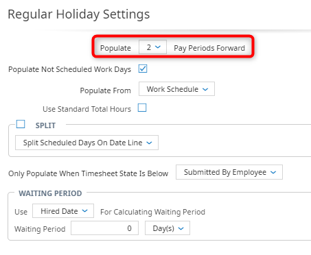 Repopulating Holidays Onto Timesheet – Inova Payroll